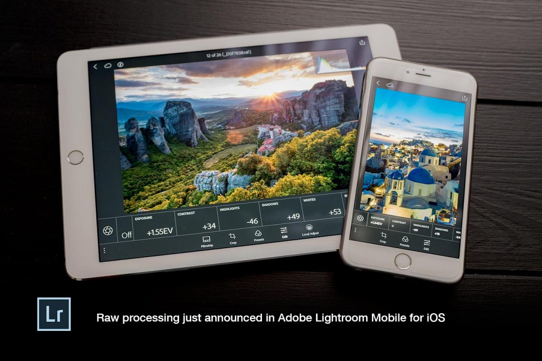 Adobe announces raw photo editing in Lightroom Mobile for iOS!